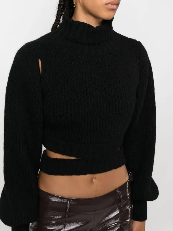 ANDREĀDAMO Roll-neck Knit Jumper - Black