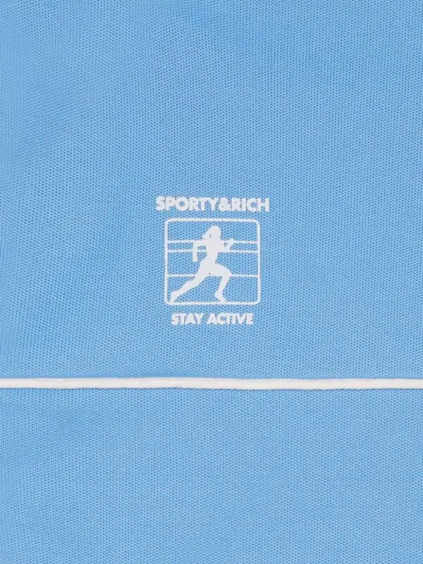 SPORTY & RICH Runner Logo Track Pants