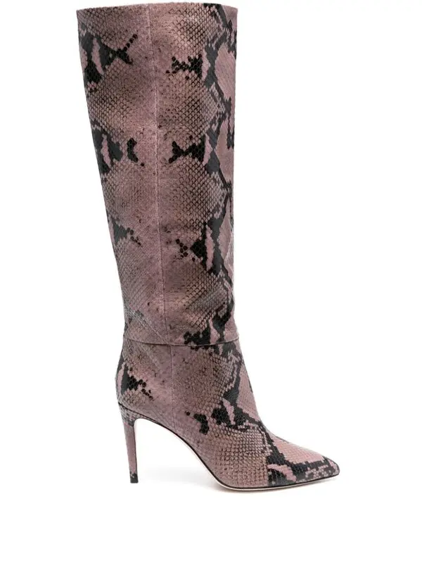 Paris Texas 90mm Crocodile-embossed Boots