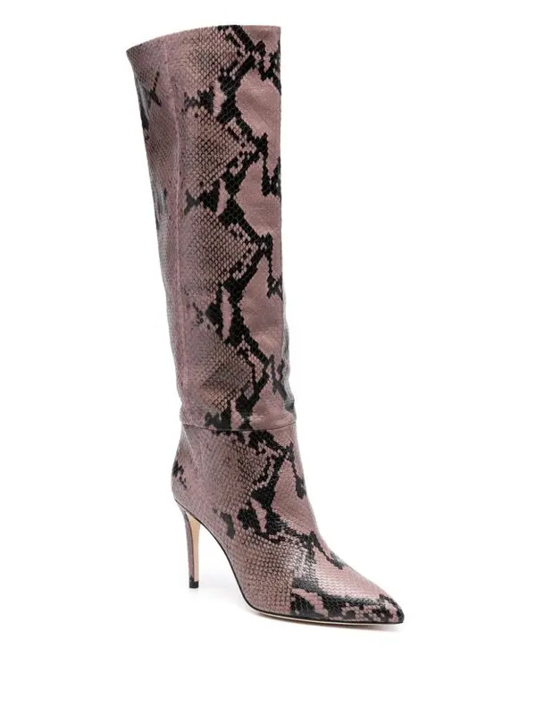 Paris Texas 90mm Crocodile-embossed Boots