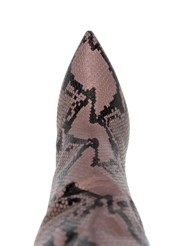 Paris Texas 90mm Crocodile-embossed Boots