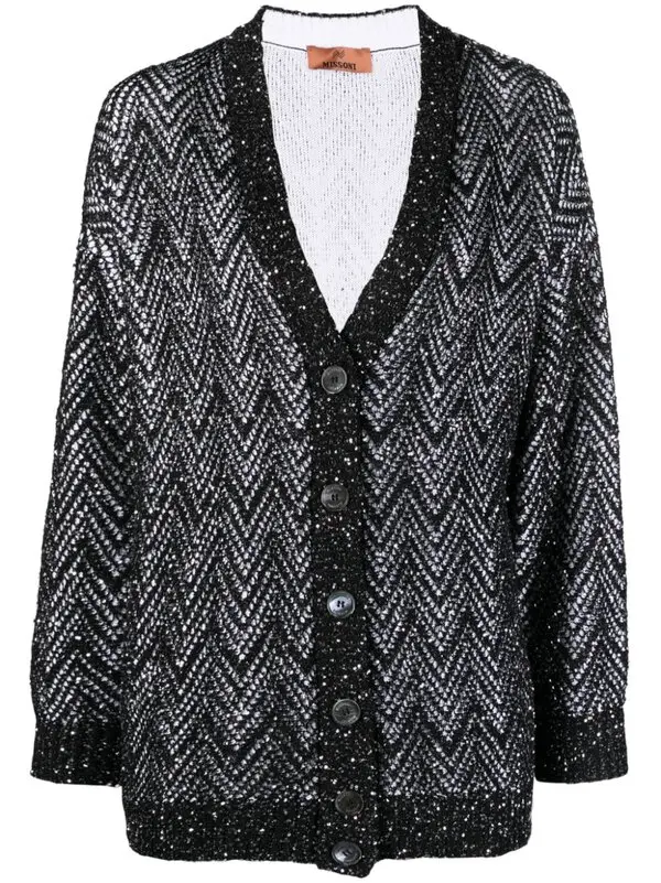 Missoni Sequin-embellished V-neck Cardigan