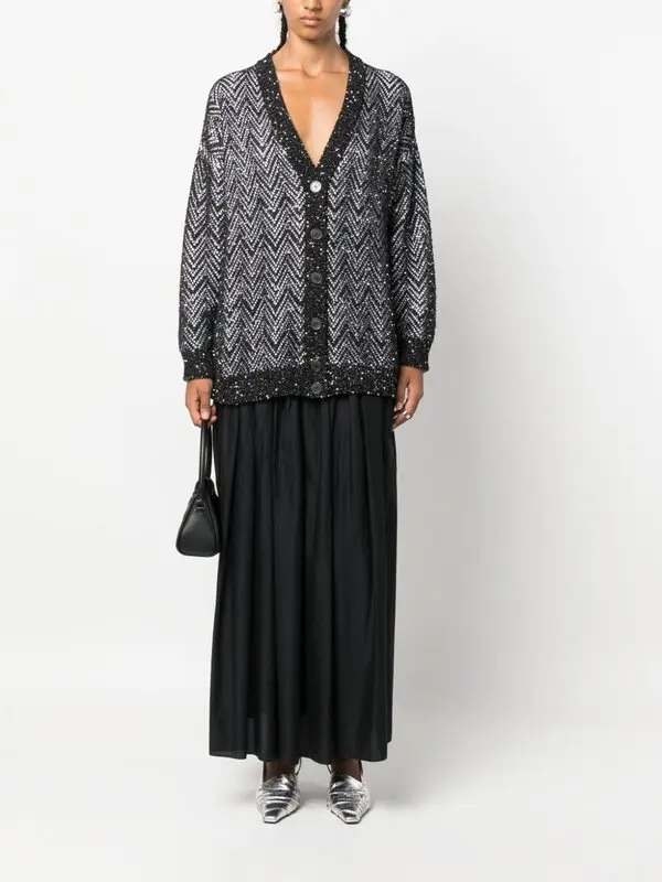 Missoni Sequin-embellished V-neck Cardigan