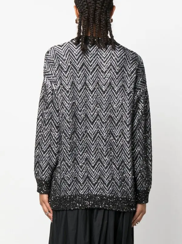 Missoni Sequin-embellished V-neck Cardigan