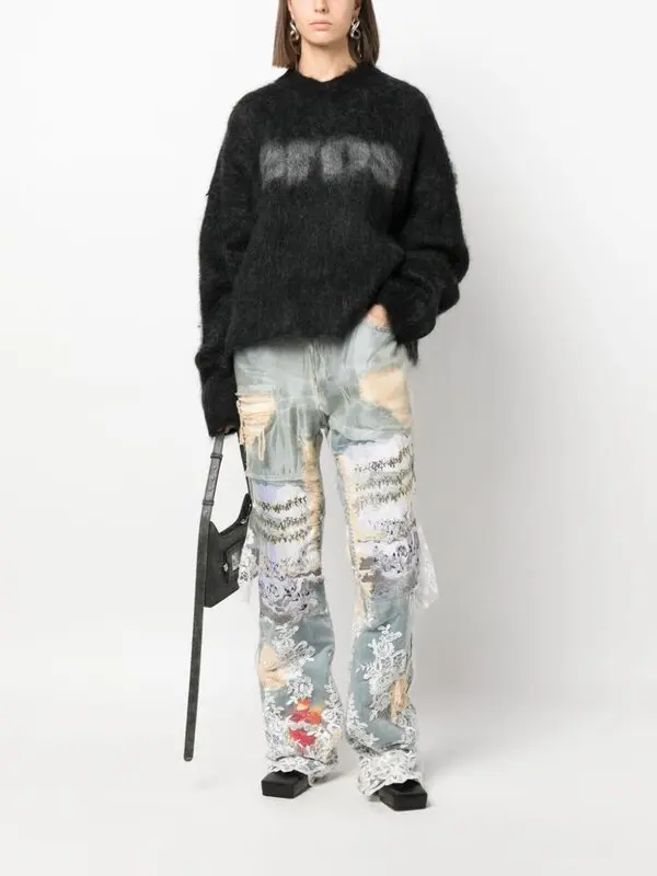 Martine Rose Jacquard Mohair-blend Jumper