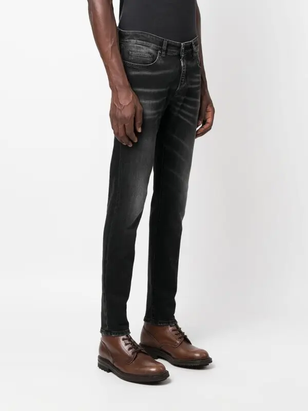 PT TORINO Logo-patch Skinny Jeans - Black