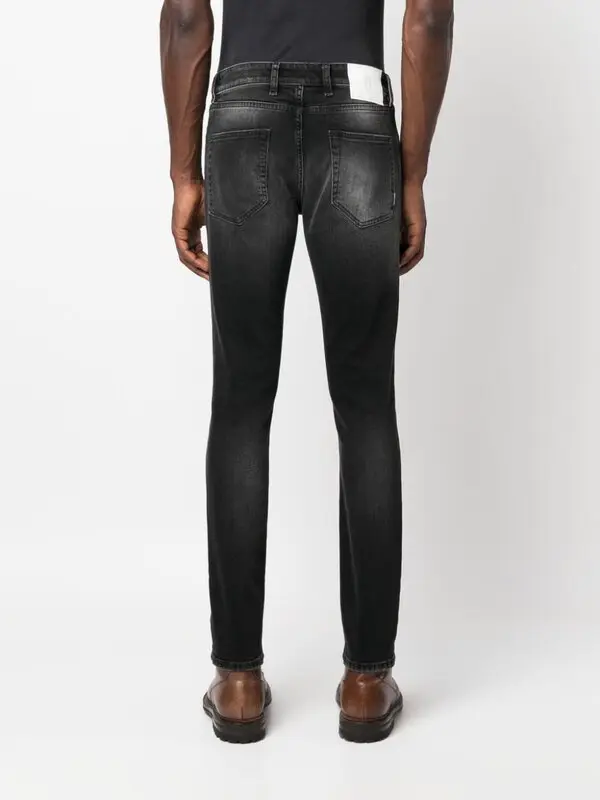 PT TORINO Logo-patch Skinny Jeans - Black