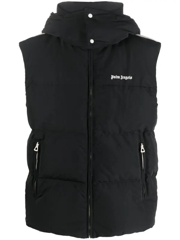 Palm Angels Logo-embroidered Puffer Gilet