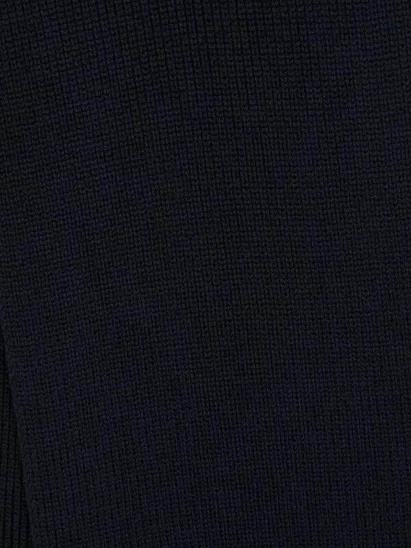 Woolrich Ribbed Virgin Wool Scarf