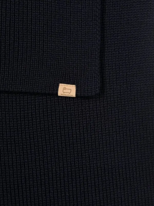 Woolrich Ribbed Virgin Wool Scarf