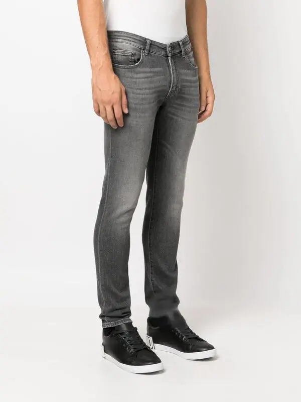 PT TORINO Mid-rise Slim-cut Jeans - Black