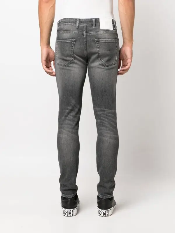 PT TORINO Mid-rise Slim-cut Jeans - Black
