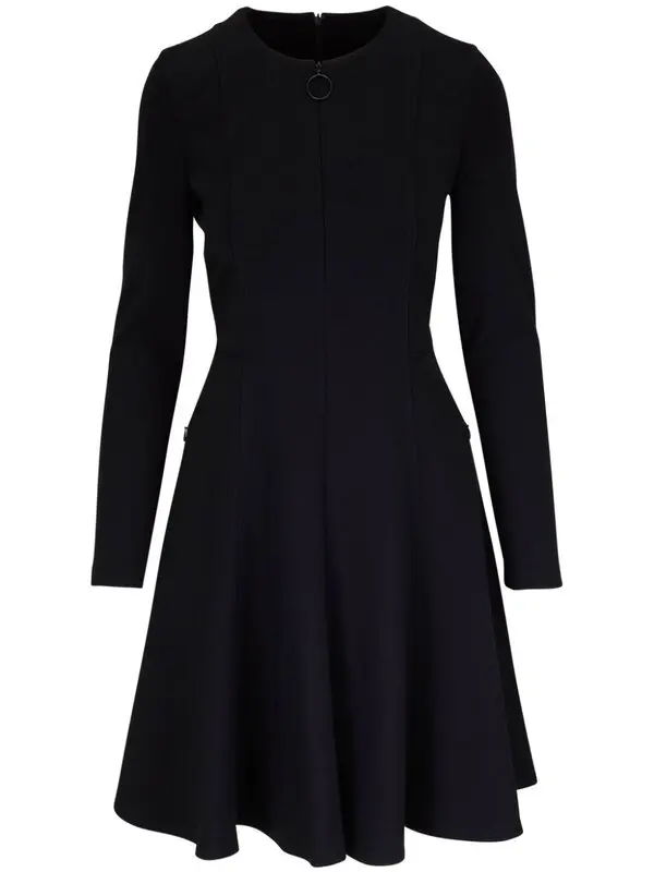 Akris Panelled Zip-up Flared Midi Dress