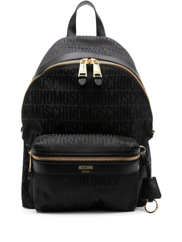 Moschino Monogram Jacquard Backpack