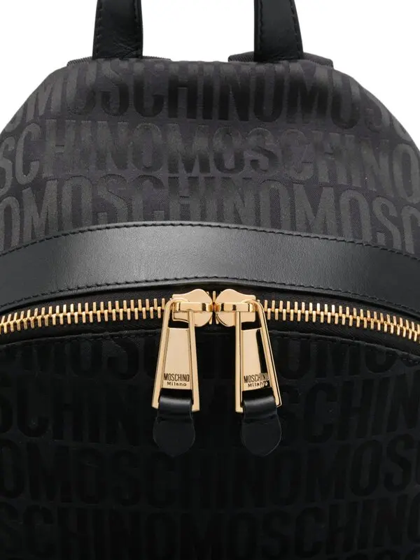 Moschino Monogram Jacquard Backpack