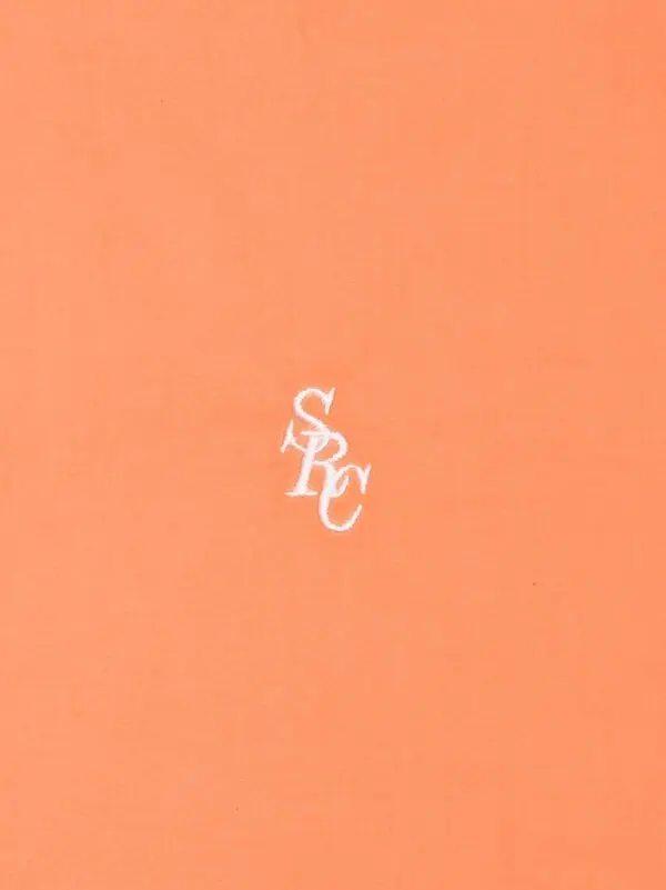SPORTY & RICH Logo-embroidered Cotton Shirt