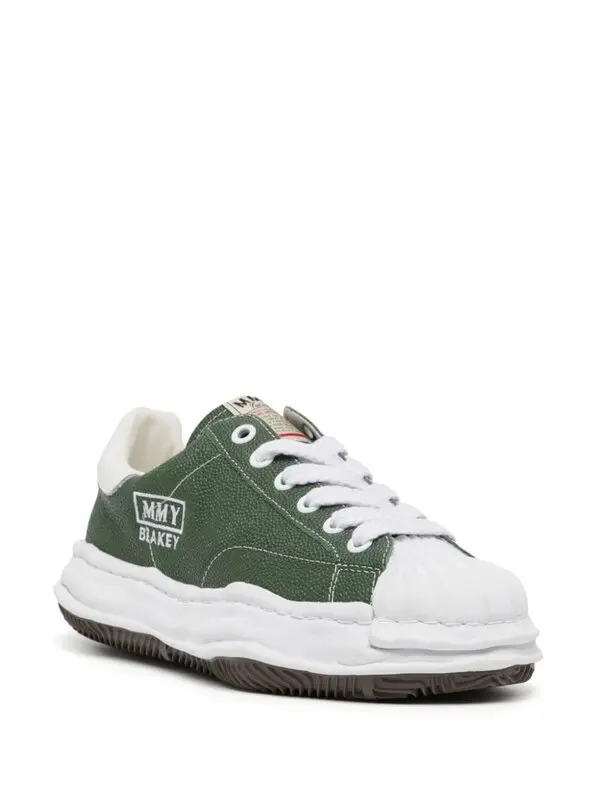 Mihara Yasuhiro Blakey Leather Sneakers - Green