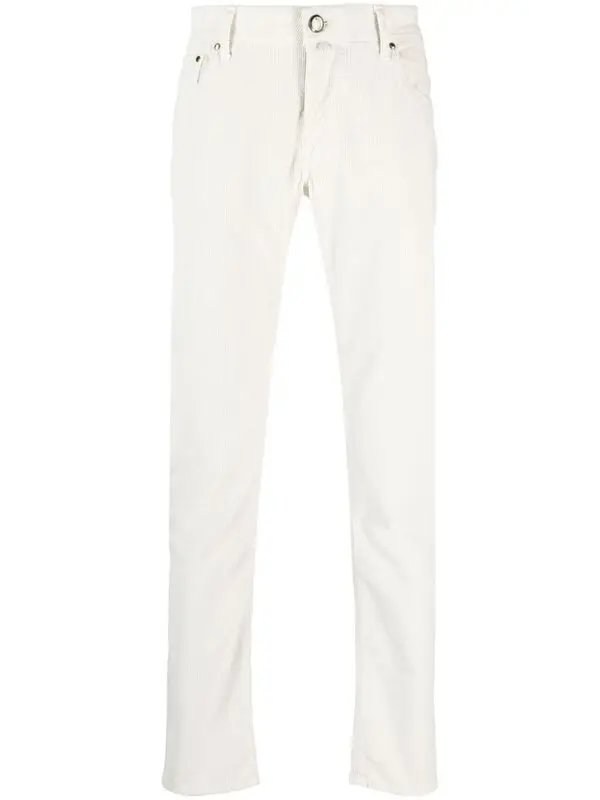 Jacob Cohen Nick Mid-rise Corduroy Jeans - Neutrals