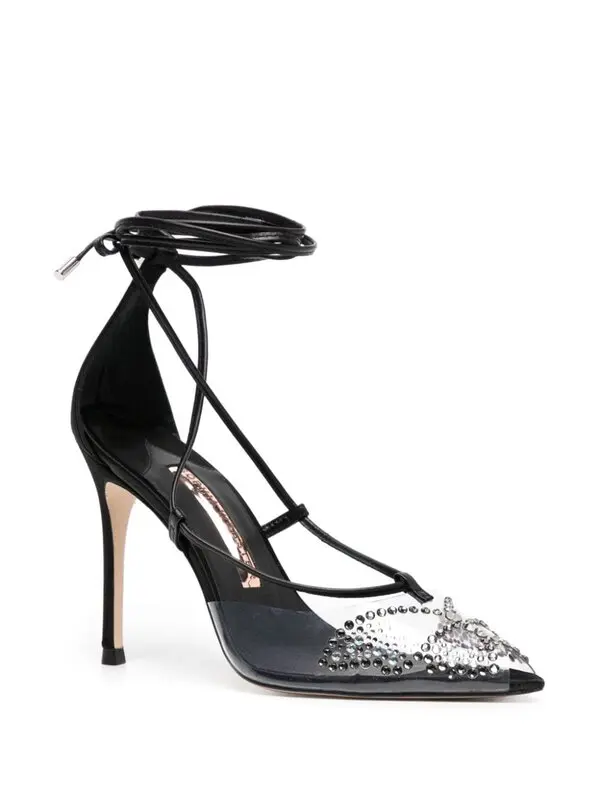 SOPHIA WEBSTER 90mm Aria Crystal-embellished Pumps