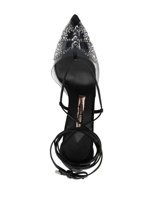 SOPHIA WEBSTER 90mm Aria Crystal-embellished Pumps
