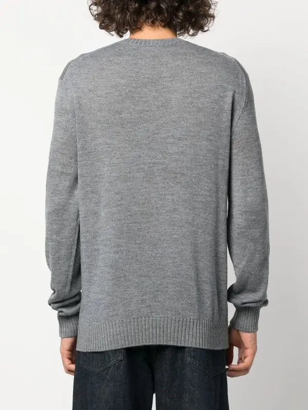 JIL SANDER Crew-neck Wool Jumper - Grey