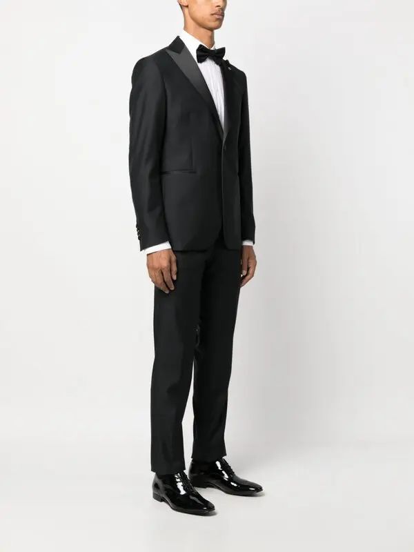 Tagliatore Single-breasted Virgin Wool Suit - Black