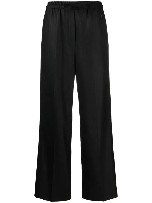 Sandro Elasticated-waist Palazzo Pants - Grey