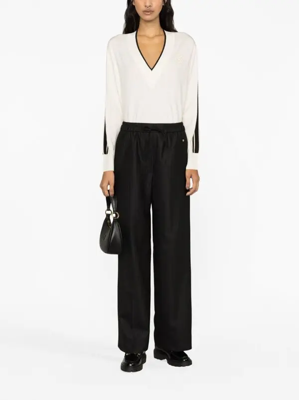 Sandro Elasticated-waist Palazzo Pants