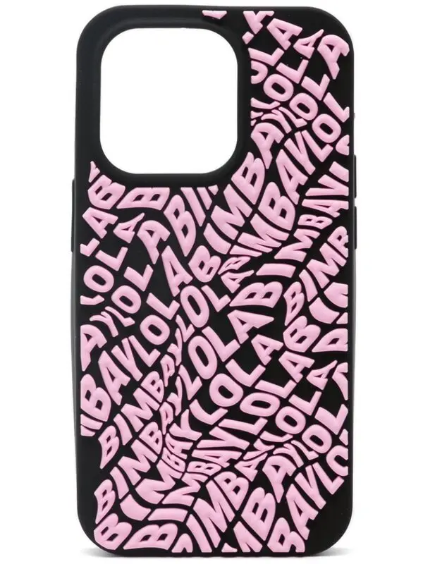 新品未使用品　BIMBA Y LOLA iPhone︎14pro ケース Bimba Y Lola Logo-Embossed Iphone 14 Pro Case In Black - 6% Off