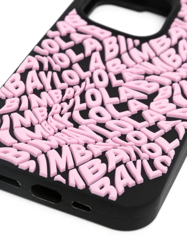 Bimba Y Lola Logo-Embossed Iphone 14 Pro Case In Black - 6% Off