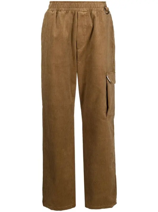 FAMILY FIRST Corduroy Straight-leg Trousers - Neutrals