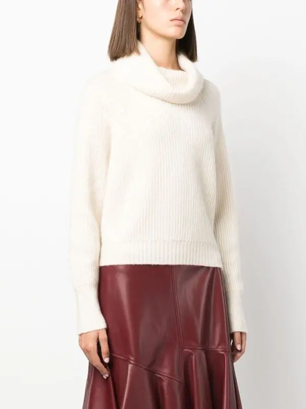 ALLUDE Cowl-neck Fine-knit Jumper