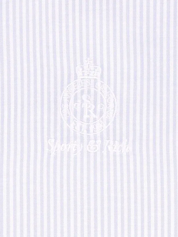 SPORTY & RICH Crown-logo Striped Oxford Shirt