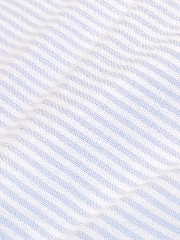 SPORTY & RICH Crown-logo Striped Oxford Shirt