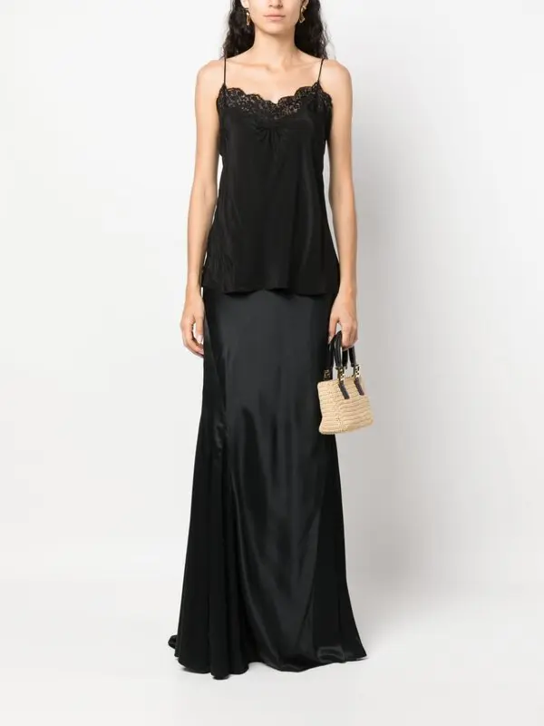 Zimmermann Lace-trim Ruched Tank Top