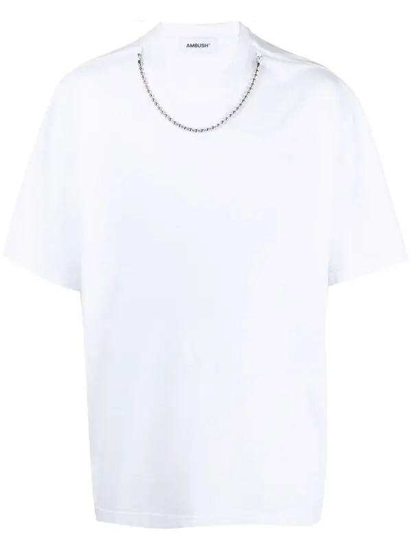 AMBUSH Ballchain Cotton T-shirt - White