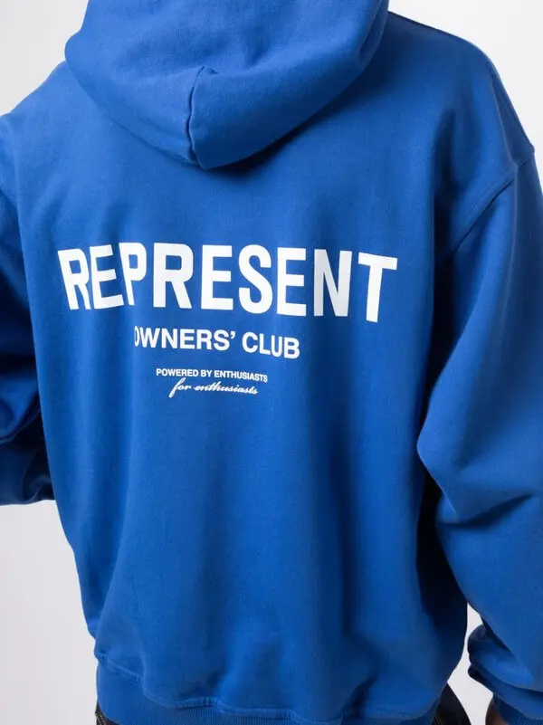 REPRESENT Logo-print Zip-up Hoodie