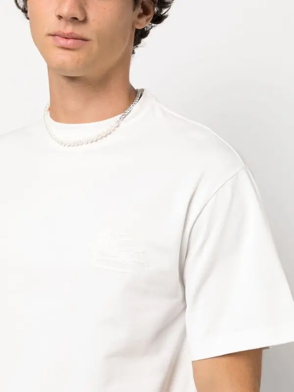 Etro Detail-embroidery T-shirt - White