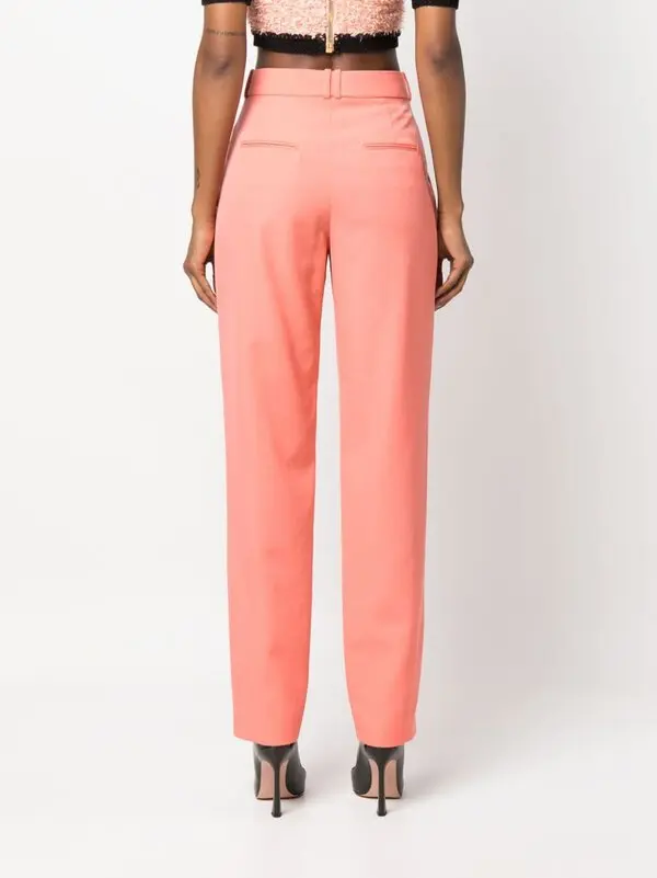 Balmain Split-hem Tapered Trousers - Orange