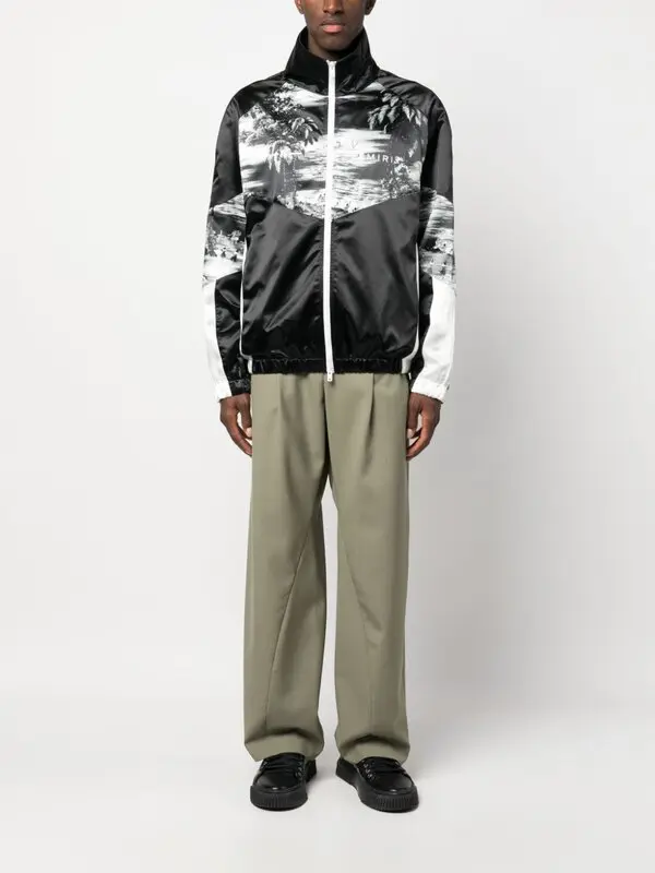 Amiri Graphic Print Zip-up Track Jacket