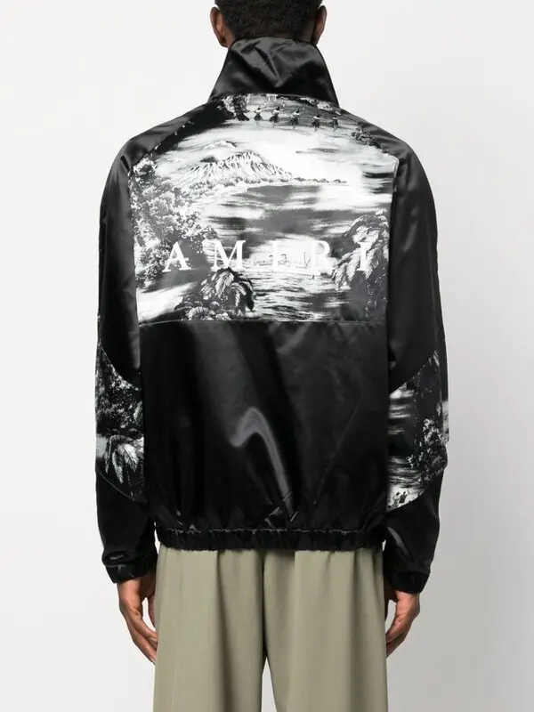 Amiri Graphic Print Zip-up Track Jacket