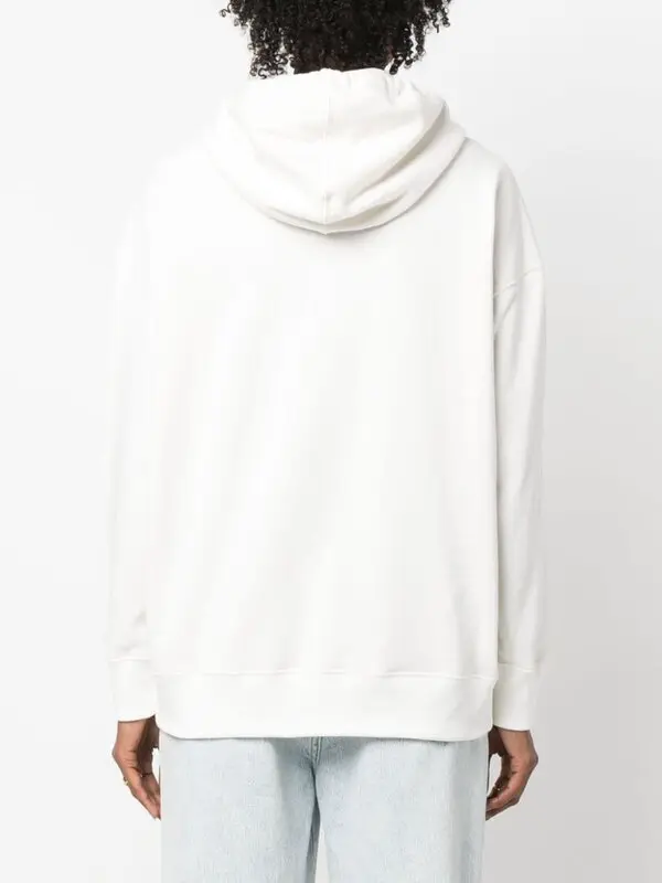La DoubleJ Slogan-print Cotton Hoodie