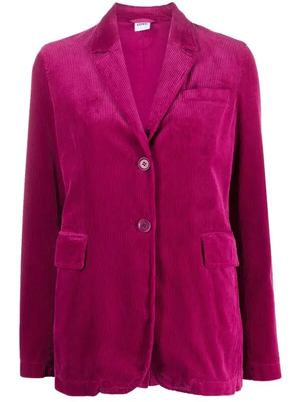 Aspesi Three-pocket Corduroy Blazer - Pink