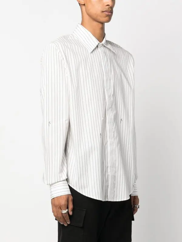 Amiri Striped Long-sleeve Cotton Shirt