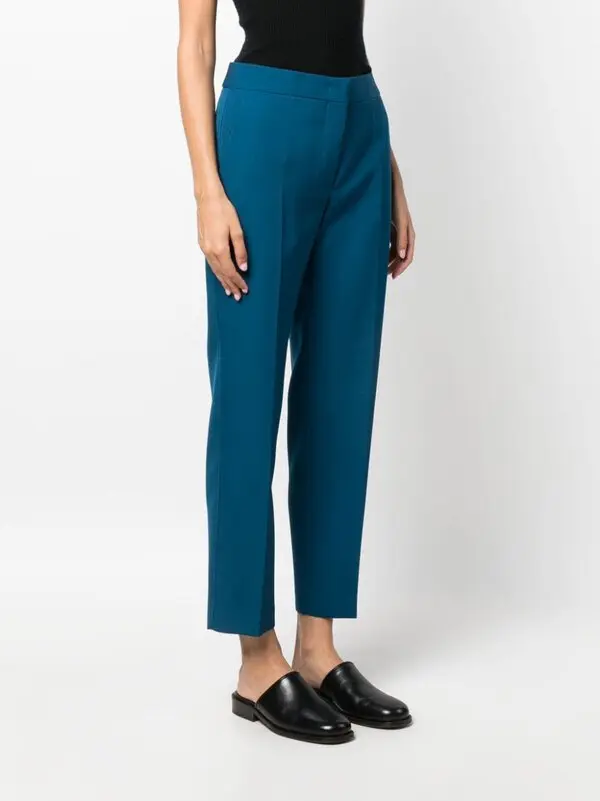 JIL SANDER Tailored Cropped Trousers - Blue