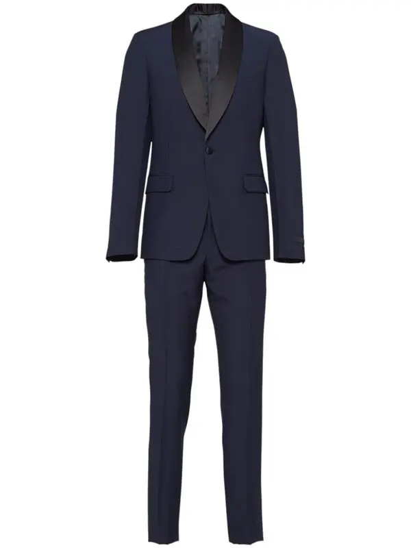 Prada Single-breasted Wool-mohair Tuxedo - Blue