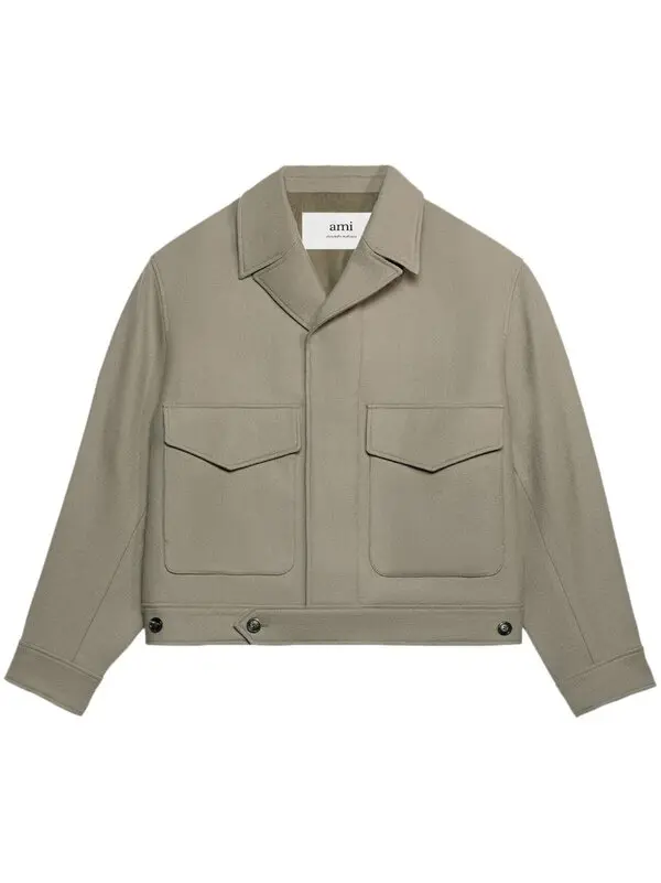 AMI Paris Flap-pocket Long-sleeve Jacket