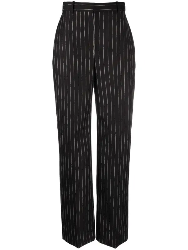 Alexander McQueen High-waisted Striped Trousers