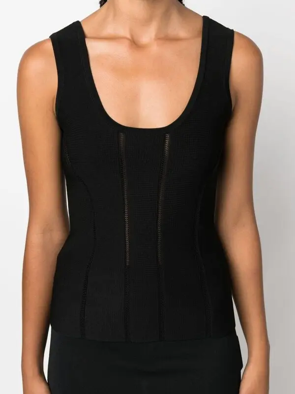 Zimmermann Scoop-neck Knitted Tank Top