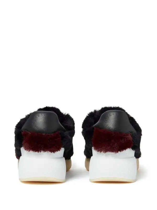 Stella McCartney Loop Faux-fur Sneakers - Black